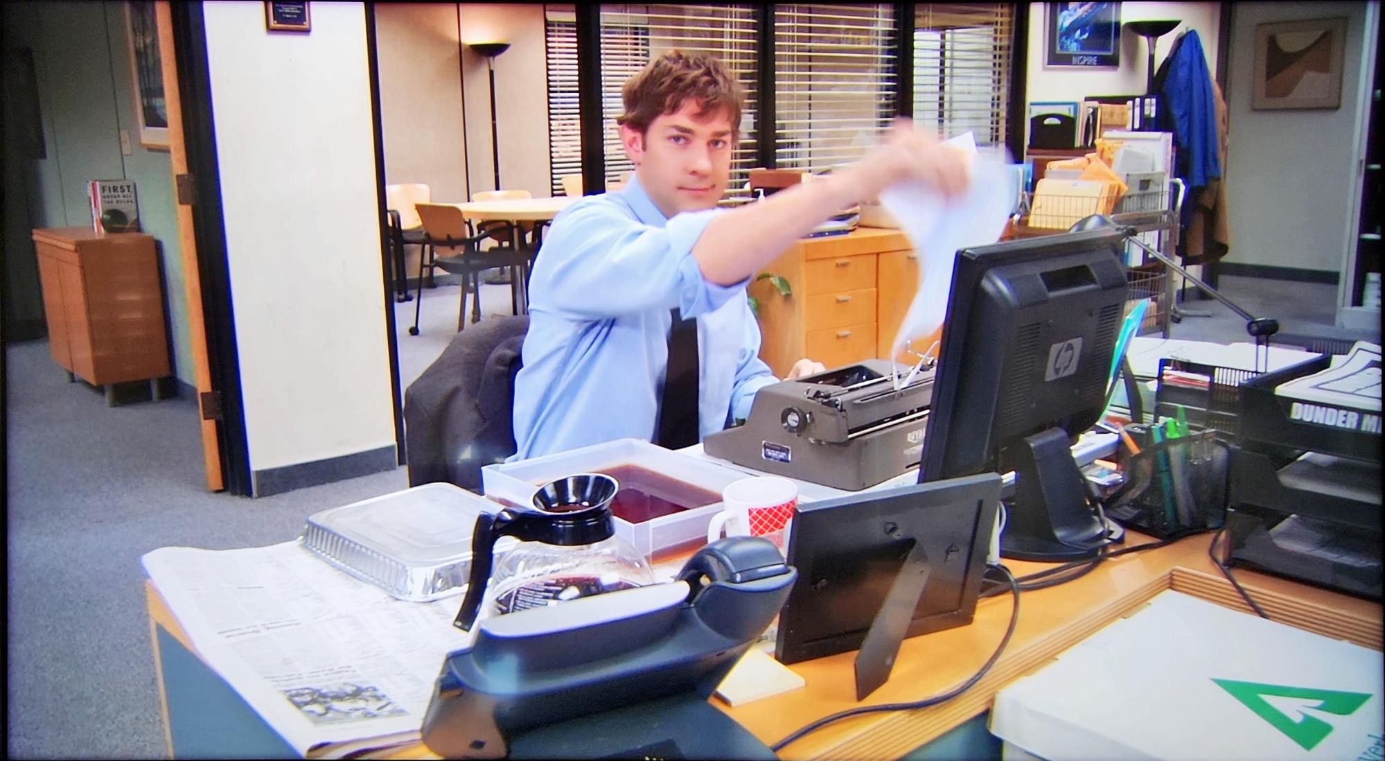 Jim Halpert of The Office and a 1950s Royal Quiet De Luxe Typewriter | Chris Aldrich